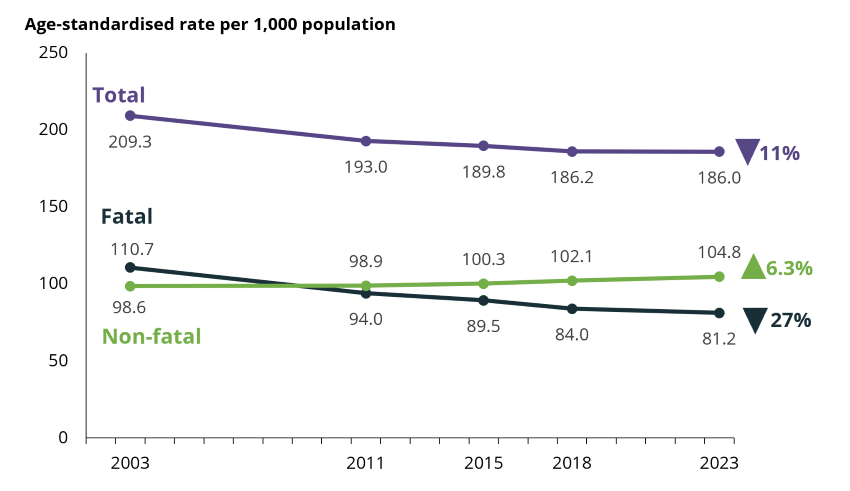 Australian Burden of Disease Study 2023, Key findings - Australian ...